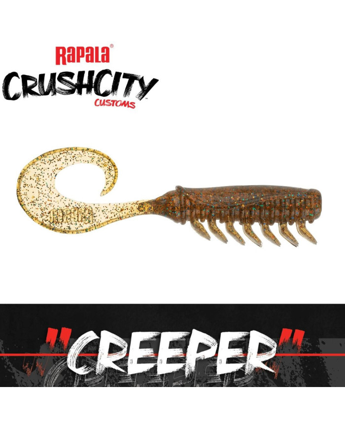 Rapala CrushCity Creeper Super TPE 2.5" – Durable Soft Plastic Fishing Lure